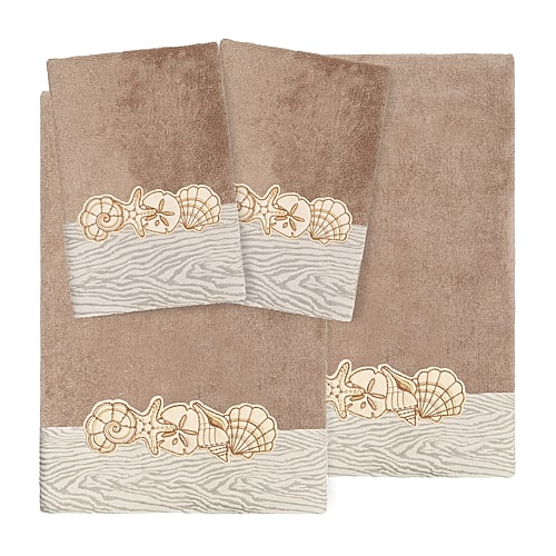 Click here for Linum Home Textiles Shell Row 4-pc. Bath Towel Set... prices