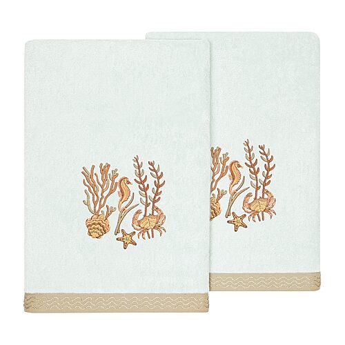 Click here for Linum Home Turkish Cotton Aaron Embellished 2-Pc.... prices