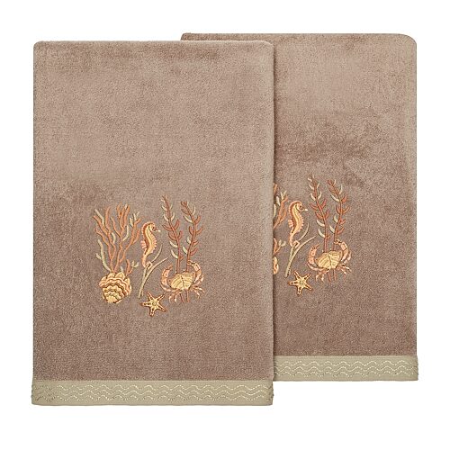 Click here for Linum Home Turkish Cotton Aaron Embellished 2-Pc.... prices
