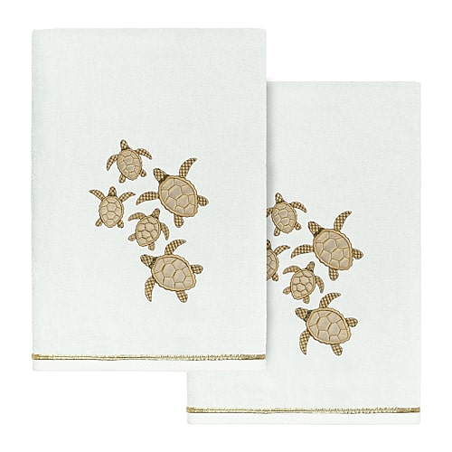 Click here for Linum Home Textiles Tortuga 2-pc. Embellished Anim... prices