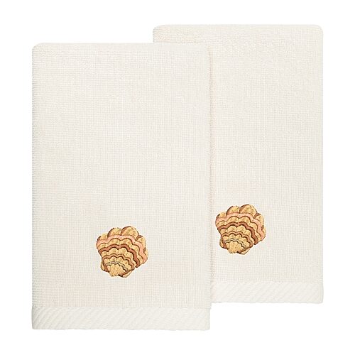 Click here for Linum Home Turkish Cotton Aaron Embellished 2-Pc.... prices