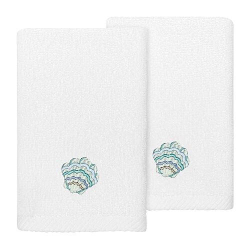 Click here for Linum Home Turkish Cotton Aaron Embellished 2-Pc.... prices