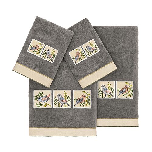 Click here for Linum Home Turkish Cotton Belinda Embellished 4-Pc... prices