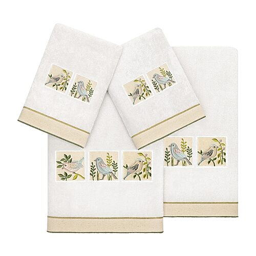 Click here for Linum Home Turkish Cotton Belinda Embellished 4-Pc... prices
