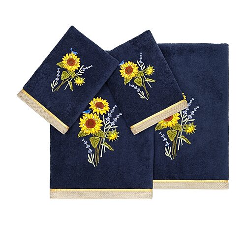 Click here for Linum Home Turkish Cotton Girasol Embellished 4-Pc... prices