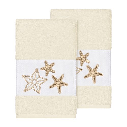 Click here for Linum Home Textiles Lydia 2-pc. Embellished Hand T... prices
