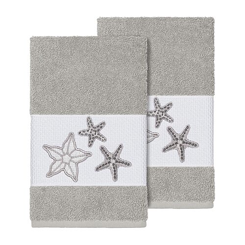 Click here for Linum Home Textiles Lydia 2-pc. Embellished Hand T... prices