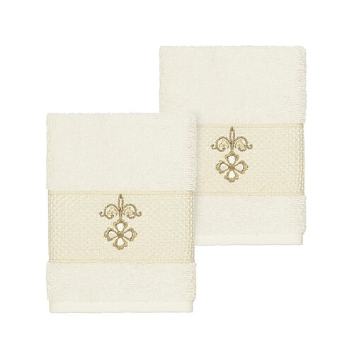 Click here for Linum Home Textiles Quinn 2-pc. Embellished Washcl... prices