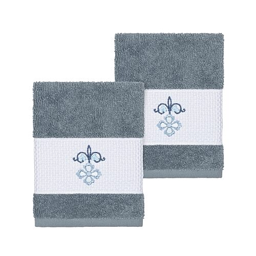 Click here for Linum Home Textiles Quinn 2-pc. Embellished Washcl... prices