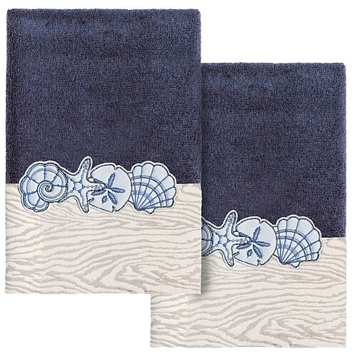 Click here for Linum Home Textiles Shell Row 2-pc. Embellished Ha... prices