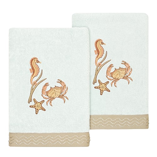 Click here for Linum Home Turkish Cotton Aaron Embellished 2-Pc.... prices