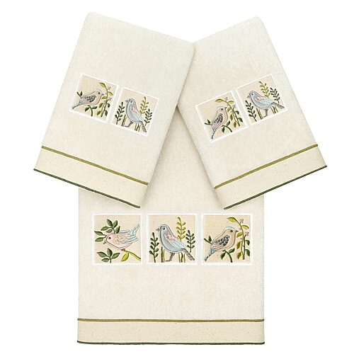 Click here for Linum Home Cotton Belinda Embellished 3-Pc. Towel... prices
