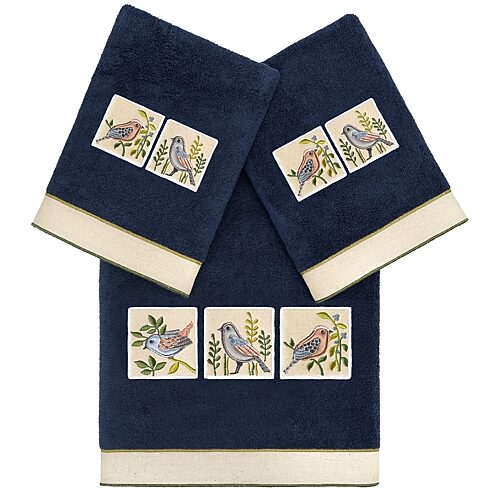 Click here for Linum Home Cotton Belinda Embellished 3-Pc. Towel... prices