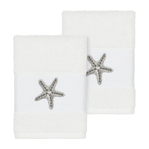 Click here for Linum Home Textiles Lydia 2-pc. Embellished Washcl... prices