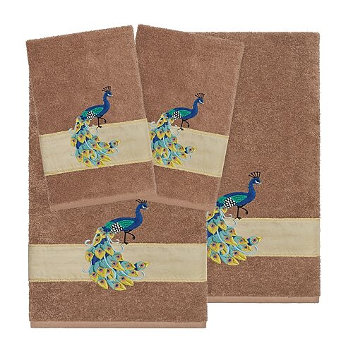 Click here for Linum Home Turkish Cotton Penelope Embellished 4-P... prices