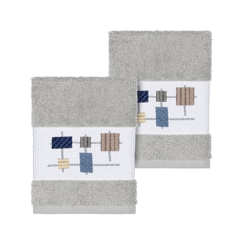 Click here for Linum Home Textiles Khloe 2-pc. Embellished Washcl... prices