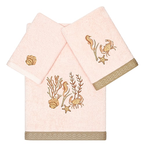 Click here for Linum Home Turkish Cotton Aaron Embellished 3-Pc.... prices