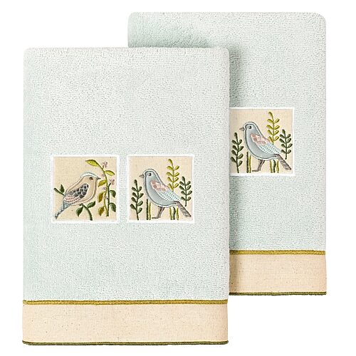 Click here for Linum Home Turkish Cotton Belinda Embellished 2-Pc... prices