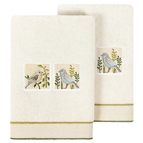 Click here for Linum Home Turkish Cotton Belinda Embellished 2-Pc... prices