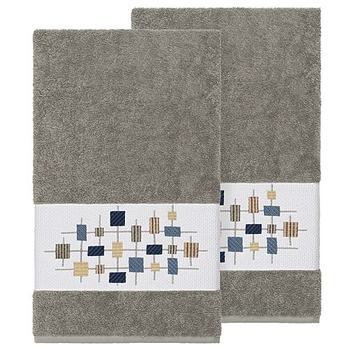 Click here for Linum Home Textiles Khloe 2-pc. Embellished Geomet... prices