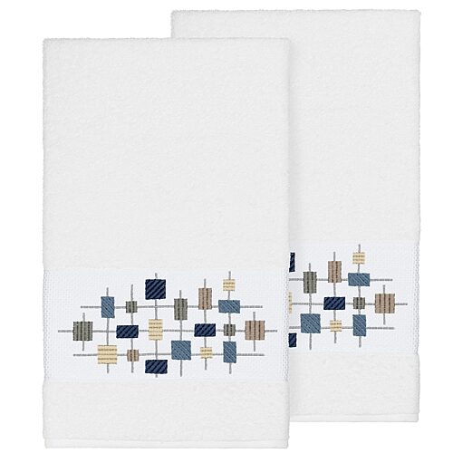 Click here for Linum Home Textiles Khloe 2-pc. Embellished Geomet... prices