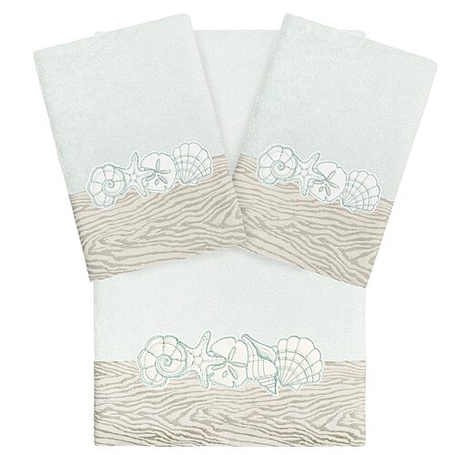 Click here for Linum Home Textiles Shell Row 3-pc. Bath Towel Set... prices