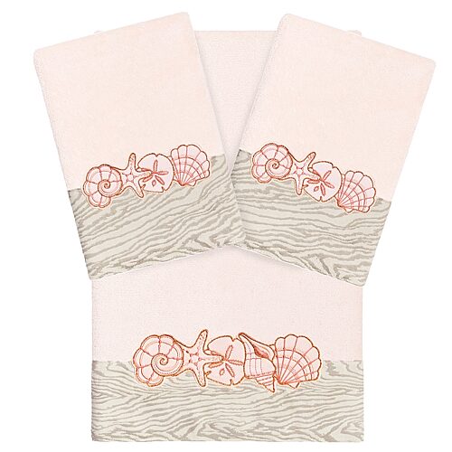 Click here for Linum Home Textiles Shell Row 3-pc. Bath Towel Set... prices