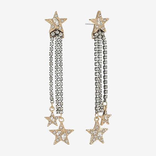 Click here for Bijoux Bar Two Tone Womens Glass Star Hypoallergen... prices