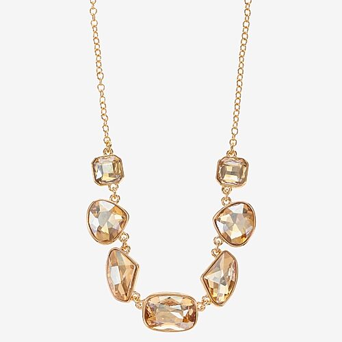 Click here for Monet Jewelry Gold Tone Frontal Womens Brown 17 In... prices