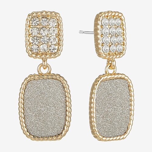 Click here for Monet Jewelry Rope Twist Womens Glass Rectangular... prices