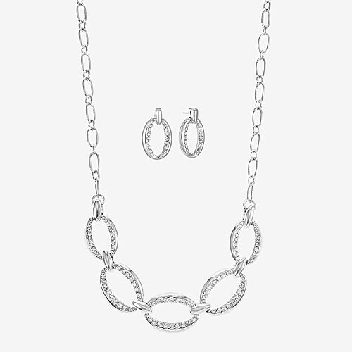 Click here for Liz Claiborne Link Frontal Collar Necklace & Drop... prices