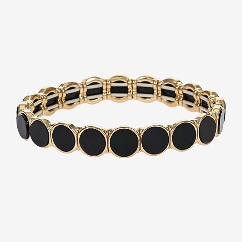 Click here for Liz Claiborne Gold Tone & Black Womens Round Stret... prices