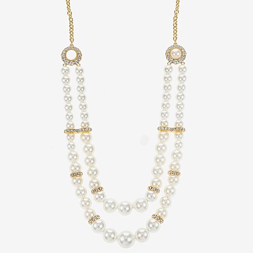 Click here for Monet Jewelry Gold Tone Multi Womens Glass 18 Inch... prices