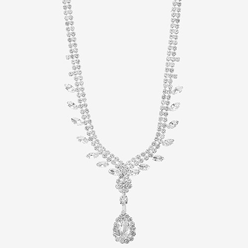 Click here for Monet Jewelry Timeless Silver Tone Womens Glass 17... prices