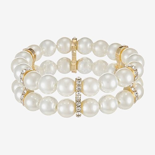 Click here for Monet Jewelry Gold Tone Womens Glass Simulated Pea... prices