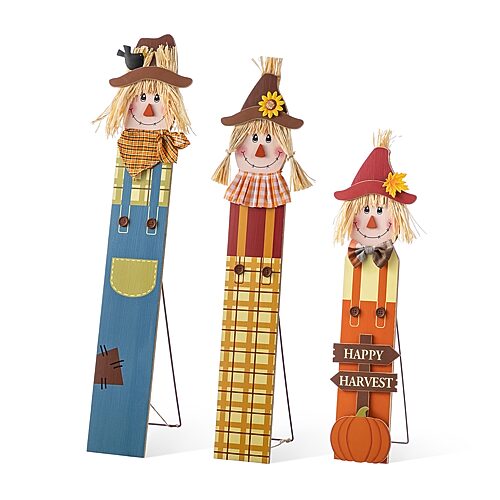 Click here for Glitzhome 36H Fall Wood Sacrecrow Family Porch Dec... prices