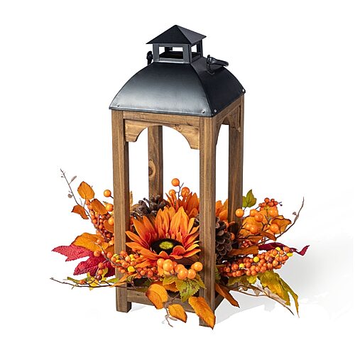 Click here for Glitzhome 20H Fall Sunflower  Pinecone And Berry W... prices