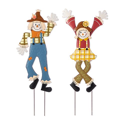 Click here for Glitzhome 36H Fall Metal Scarecrow Thanksgiving Ya... prices