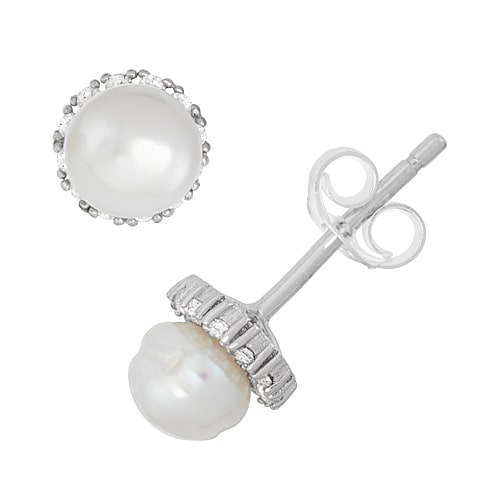 Click here for White Cultured Freshwater Pearl Sterling Silver 6.... prices