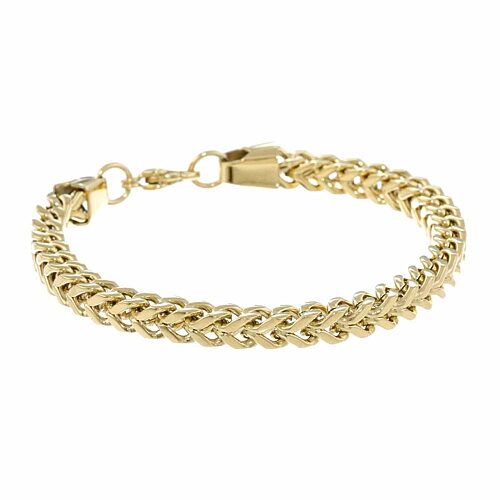 Click here for Mens Stainless Steel 10 Inch Solid Wheat Chain Bra... prices