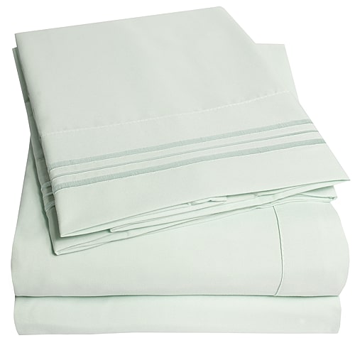 Sweet Home Collection Microfiber 3-Pc. Sheet Set  Twin Xl - Mint