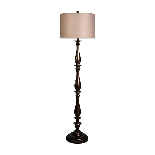 Click here for Stylecraft Charlton Floor Lamp  One Size  Brown prices
