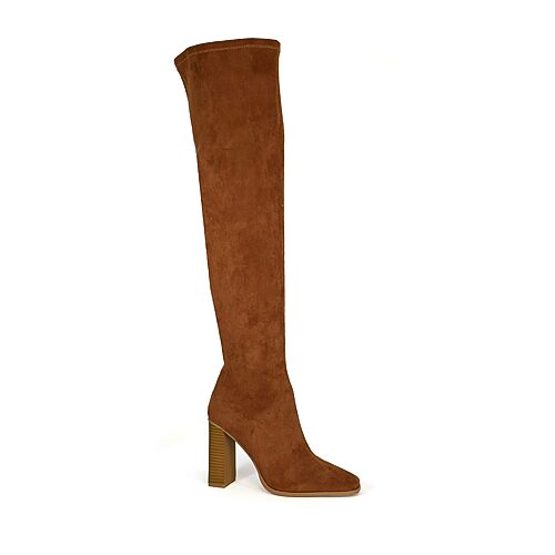 Click here for Yoki Womens Quincy Stacked Heel Over the Knee Boot... prices