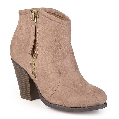 Click here for Journee Collection Womens Link Stacked Heel Bootie... prices
