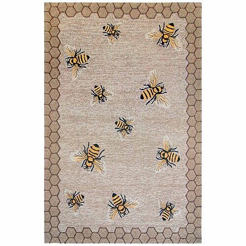 Click here for Liora Manne Frontporch Honeycomb Bee Rectangular A... prices