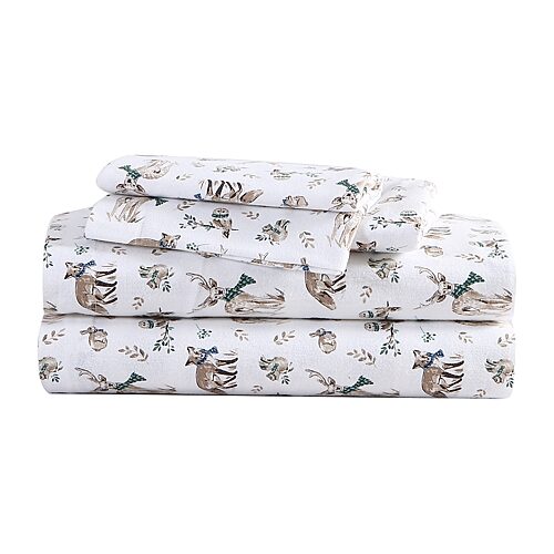 Click here for Eddie Bauer Printed Cotton Flannel 4-Pc. Sheet Set... prices