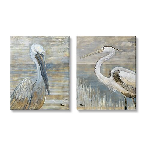 Click here for Stupell Industries Sea Birds Abstract Beach 2-pc.... prices