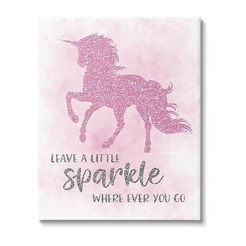Click here for Stupell Industries Leave A Little Sparkle Unicorn... prices