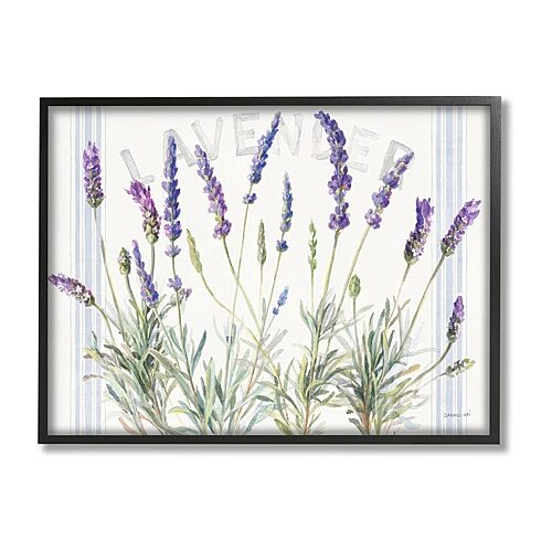 Click here for Stupell Industries Lavender Floral Bistro Stripes... prices