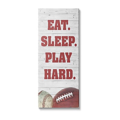 Click here for Stupell Industries Eat Sleep Play Sports Canvas Ar... prices